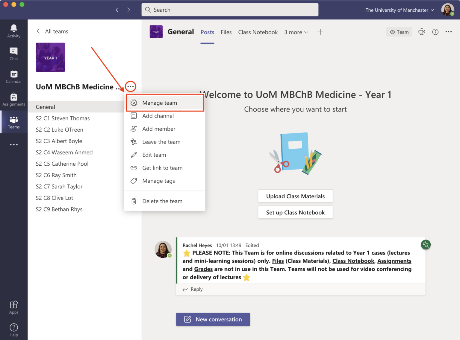 Using Teams as a Discussion Board - Technology Enhanced Learning and Design